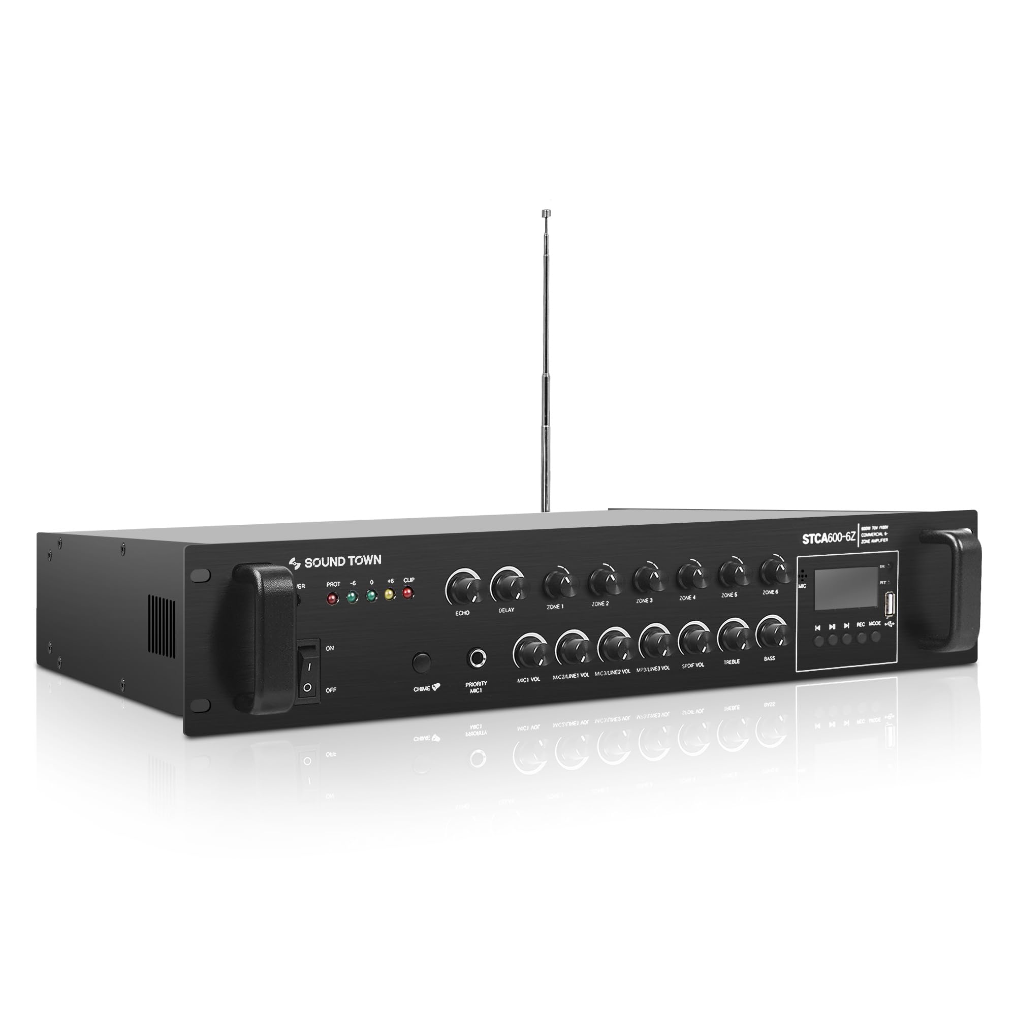 Mua Sound Town 600W 6-Zone 70V/100V Commercial Power Amplifier with ...