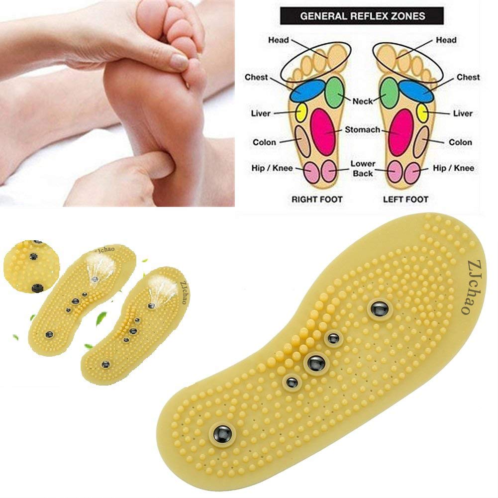 2 Pair of Magnetic Therapy Insoles to Stimulates Pressure Points ...