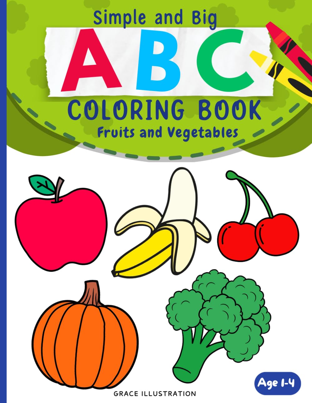 Mua Big & Simple ABC Fruits and Vegetables Colouring Book for Toddlers ...
