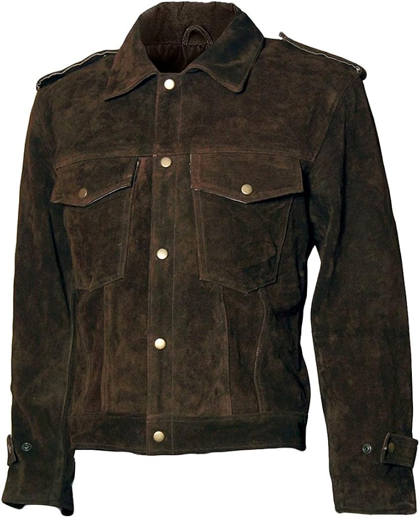 Stylowears Beatles John Lennon Rubber Soul Men Brown Suede Leather ...