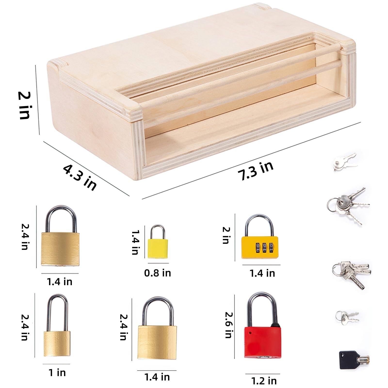 Mua Montessori Lock and Key Toy Set for Toddlers, Educational Locks and ...
