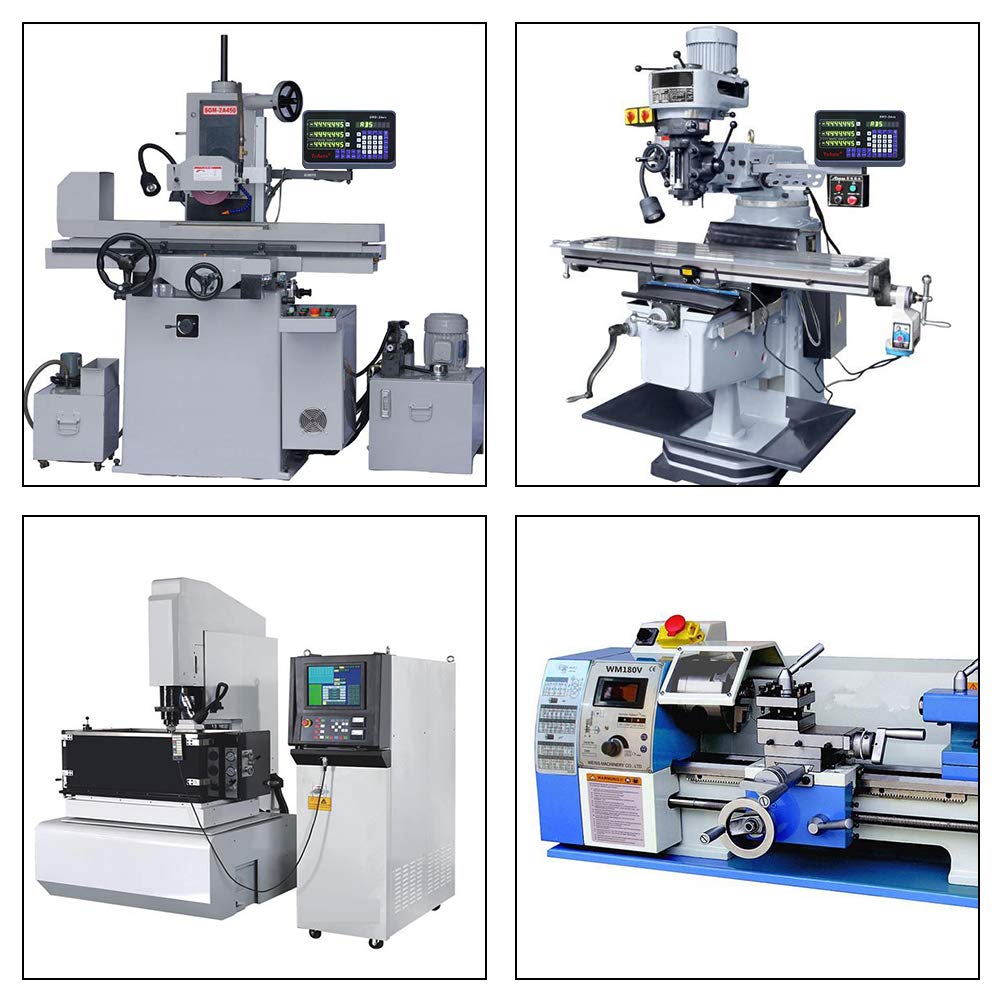 TOAUTO Digital Readout 2 Axis 3 Axis DRO Display Linear Scale 100~1000mm Precision 5um For ...