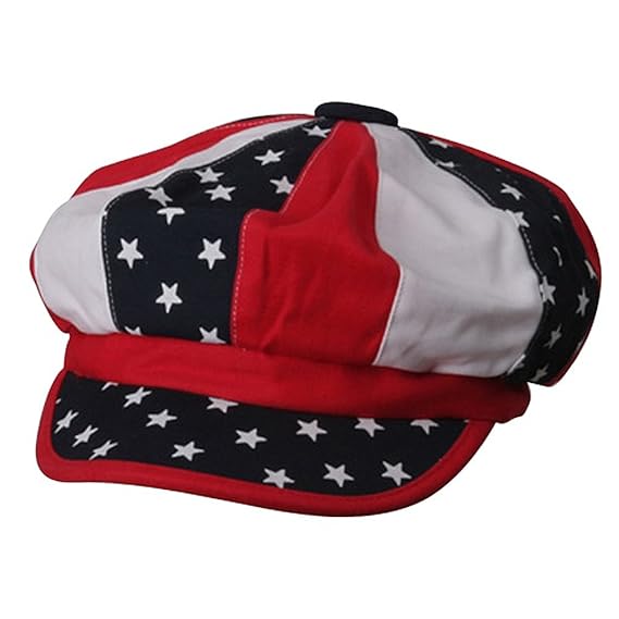 Canvas USA Flag Newsboy Caps-Red White Blue: Amazon.in: Clothing ...