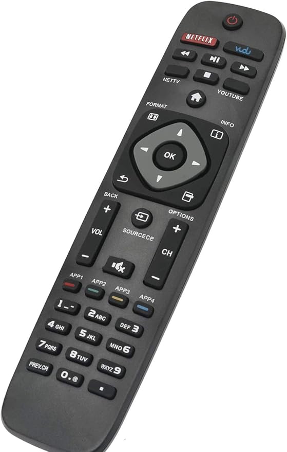 Amazon.com: Remote Control Replacement for Philips TV 32PFL4902/F7 ...