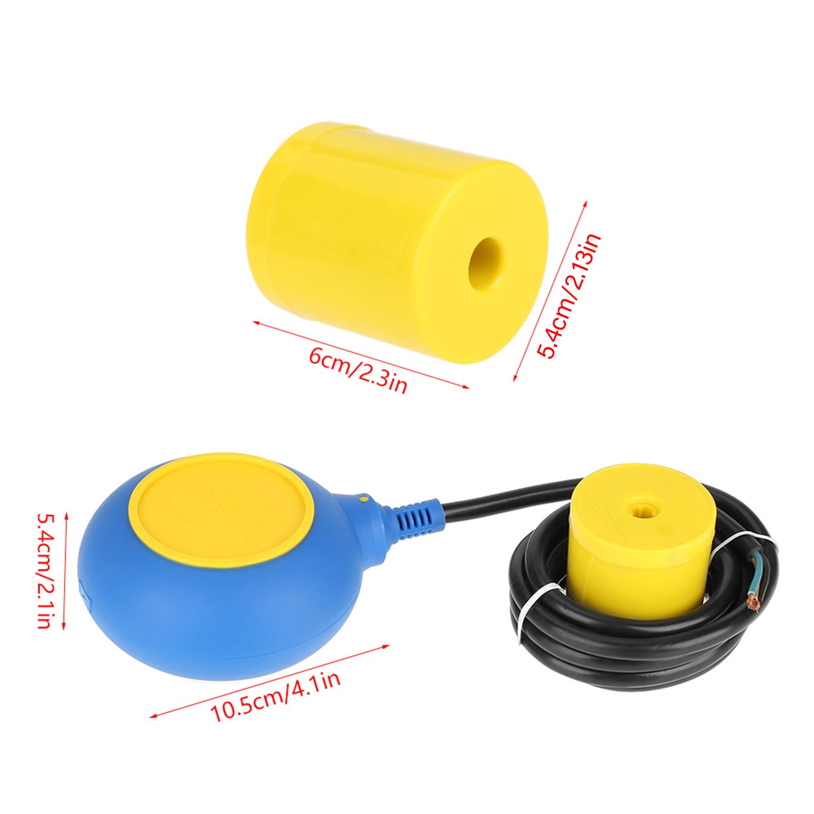 Mua Liquid Fluid Water Level Sensor 220V 16A 2m / 78.7inch Float Switch ...