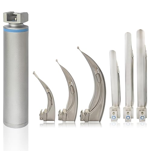 Emergency Intubation laryngoscope Set with 3 Macintosh and 3 Miller ...