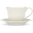 Amazon.com: Lenox French Perle Mug, White: Drinkware Cups With Saucers ...