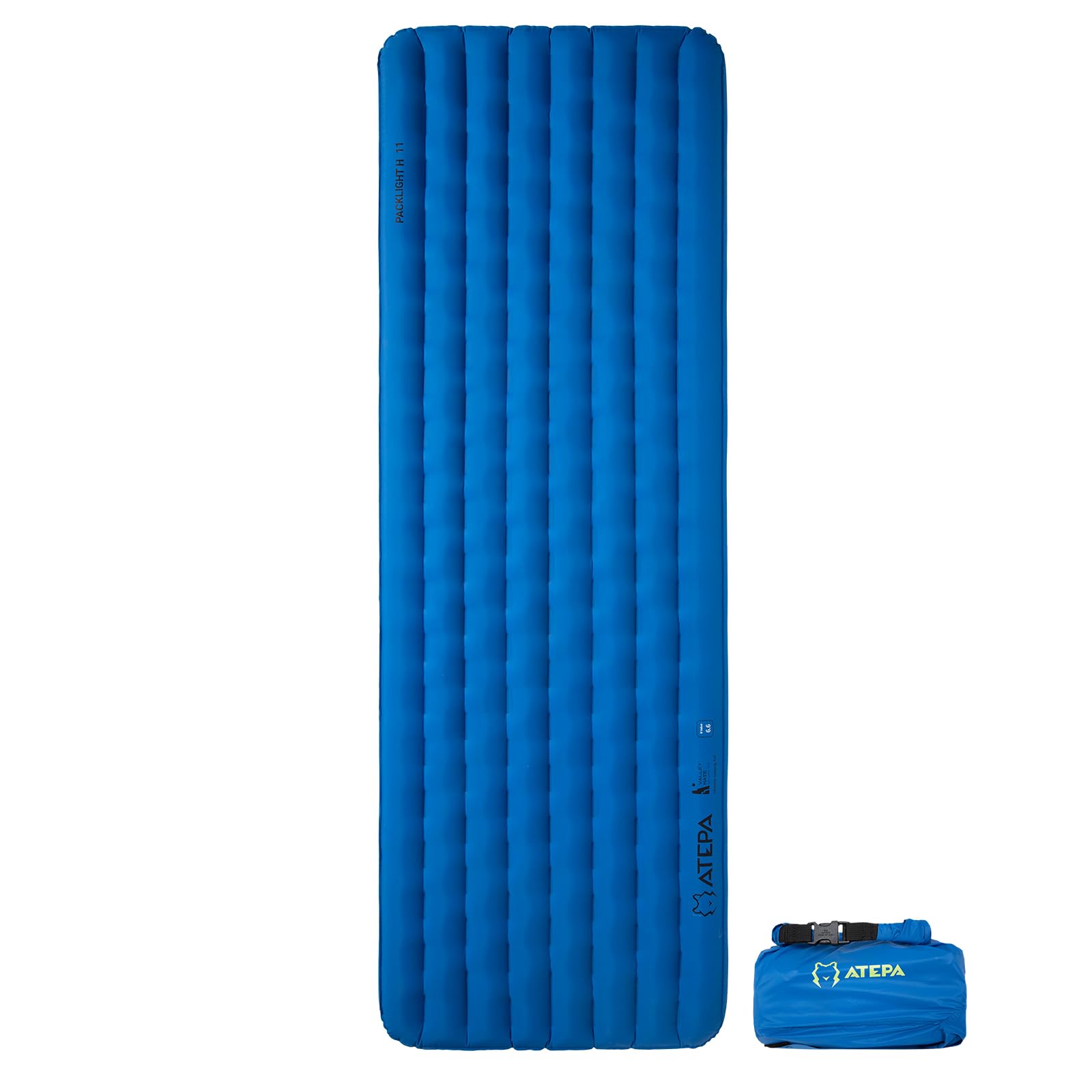 ATEPA Insulated Sleeping Pad 6.6 R-Value Ultralight Backpacking Hiking ...