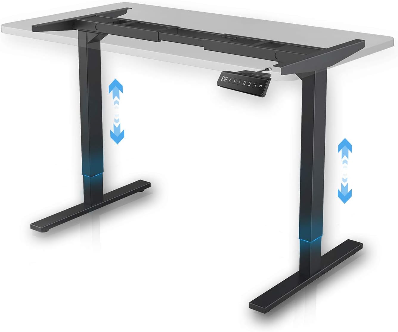 MAIDeSITe Adjustable Height Standing Desk Frame Two-Stage Desk Stand ...