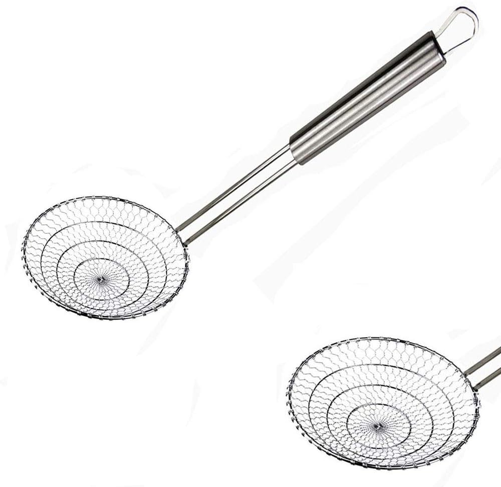 Amazon.com: Kaixin Skimmer Spoon Fry Oil Mesh Strainer Spider Stainless ...