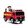 TLSUNNY Ride On Fire Truck, Kid's Electric Vehicles, Remote Control ...