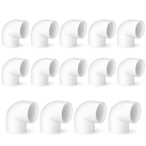 3/4 Inch PVC Fittings Elbow 90 Degree 2-Way 14-Pack, PVC Pipe Fitting ...