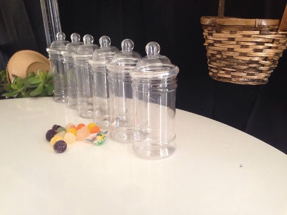 15 x 500ML Plastic Victorian/Retro Empty Sweet Jars (15 x 500ML ...