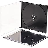 Amazon.com: 200 ULTRA THIN 5.2mm Clear CD Jewel Boxes with Built In ...