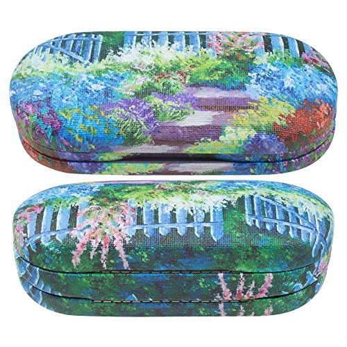 Dual Glasses and Contacts Case - Double Sided 2 in 1 Clamshell Hard ...