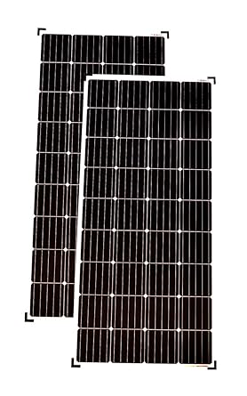 Solarmodule 2 Stück 180 Watt Mono Solarpanel Solarzelle 1480x680x35 ...