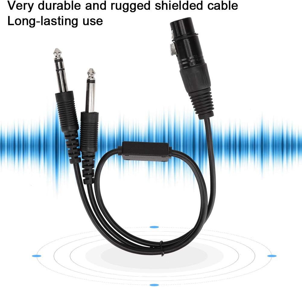 Hopcd 5-Pin Aviation Adapter Cable, Airbus XLR to GA Double Plug ...