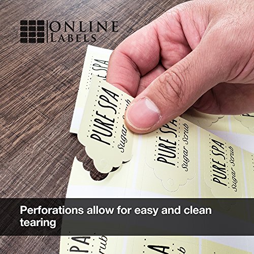 Printable Tags - 1.25 x 2 - Cardstock - Pack of 1,800, 100 Sheets ...