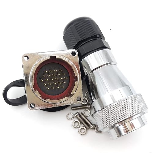 FORTTAR WF28 24 pin Waterproof Connector,28mm IP67 24 Wire awg 18 Power ...