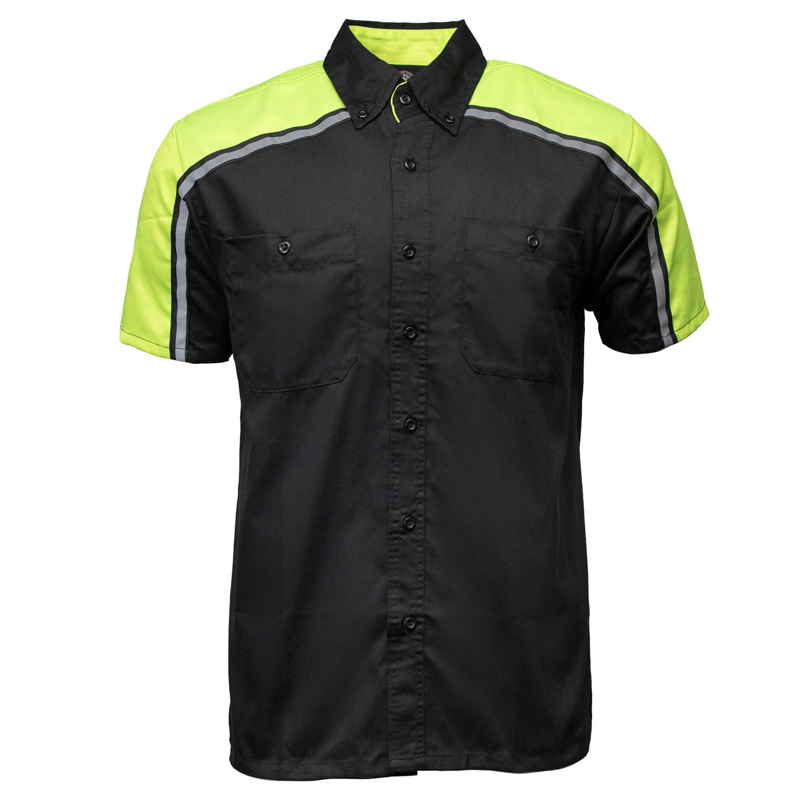 Milwaukee Motorcycle Clothing Co. MDM11604 Men's Black and Neon-Green ...