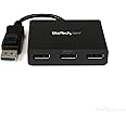 Amazon.com: StarTech.com 3-Port Multi Monitor Adapter - DisplayPort 1.2 ...