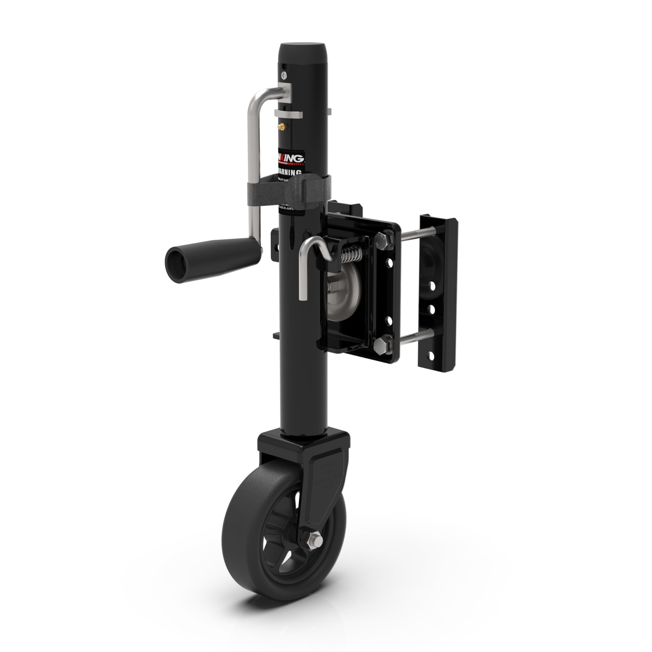 TOWKING Upgraded Spoke Wheel Trailer Jack, 10" Vertical Movement, 1500 ...