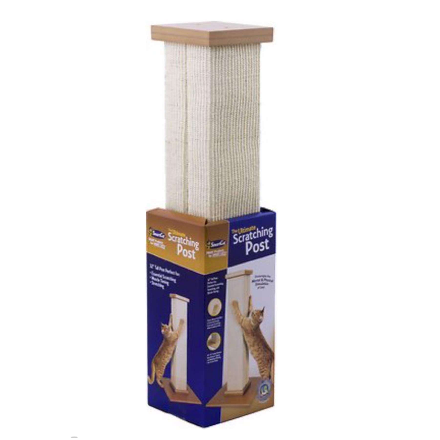 Mua SmartCat Ultimate Scratching Post – Beige, Large 32 Inch Tower ...
