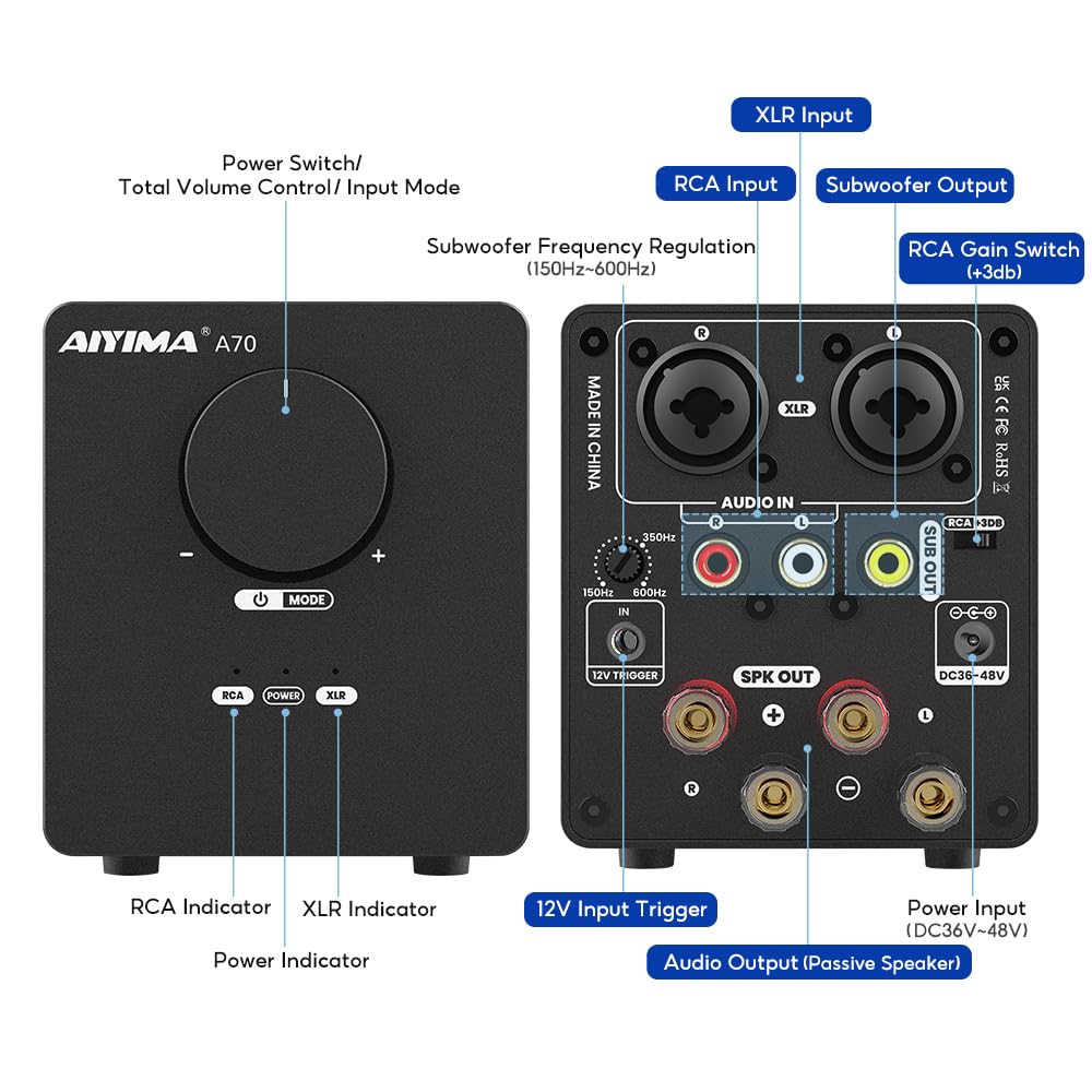 Mua AIYIMA A70 Balanced Stereo Amplifier with PFFB Home Audio Component ...