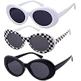 Amazon.com: Laurinny Authentic Clout Goggles Bold Oval Retro Mod ...