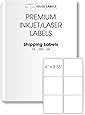Amazon.com : 1, 000 Label Outfitters White Oval Labels or Stickers, 3-1 ...
