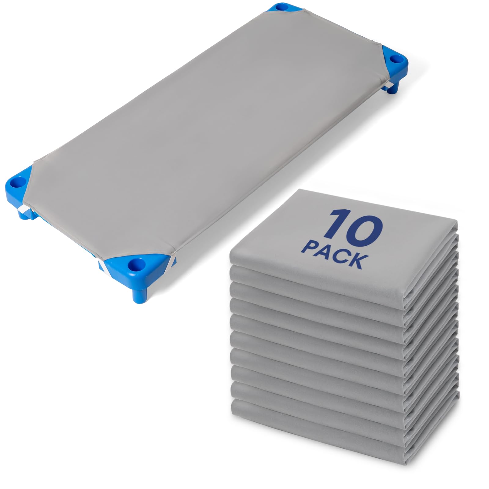 Comfyanno Cot Sheets for Daycare Standard Size - 23" x 51" - 10 Pack ...