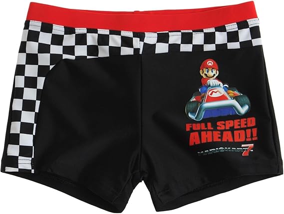 Super Mario Bros Maillot de Bain Noir: Amazon.fr: Vêtements et accessoires