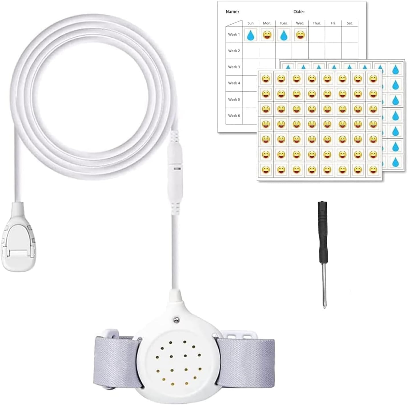 Bedwetting Alarm, Pee Alarm, Nighttime Bedwetting Sensor Monitors with ...