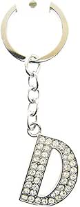 Amazon.com: Rhinestone Diamond Letter 'D' Keychain Zipper Pull - Letter ...