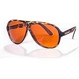 Amazon.com: BluBlocker, Demi-Tortoise Viper Sunglasses with Scratch ...