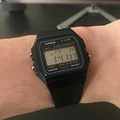 Casio Men's Classic Black Resin Strap Watch Digital F91W-1: Casio ...