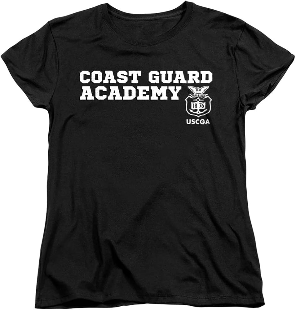 Amazon.com: United States Coast Guard Academy Official Block Text Women ...
