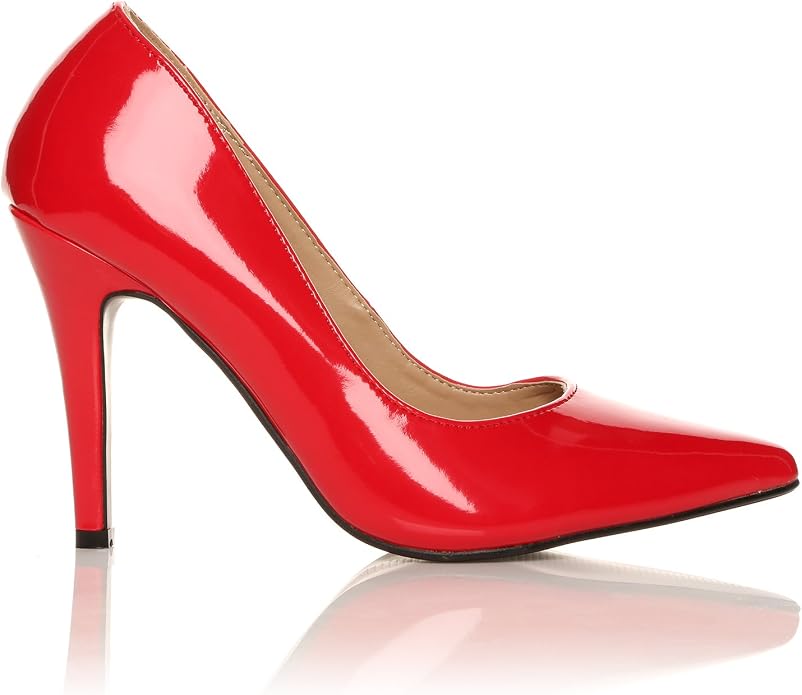 Darcy Scarpe Decolletè da Donna in Ecopelle Rosso Vernice Tacco a ...