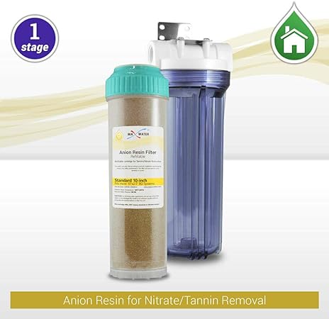 1stage 10" Whole House Tannin/Nitrate Reduction Filter with Clear ...