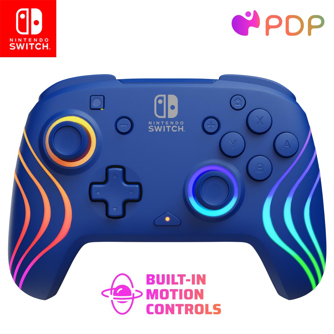 PDP Afterglow Wave Wireless Pro Controller with Full Motion for ...