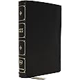 NKJV, Large Print Thinline Reference Bible, Blue Letter, Maclaren Series, Leathersoft, Black ...