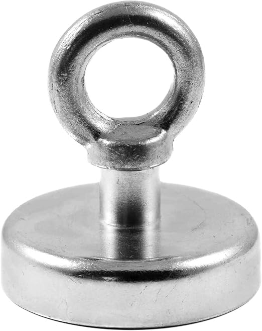Magnetastico® | 1 pièce Aimant avec œillet en néodyme N35 de 60 mm Ø ...