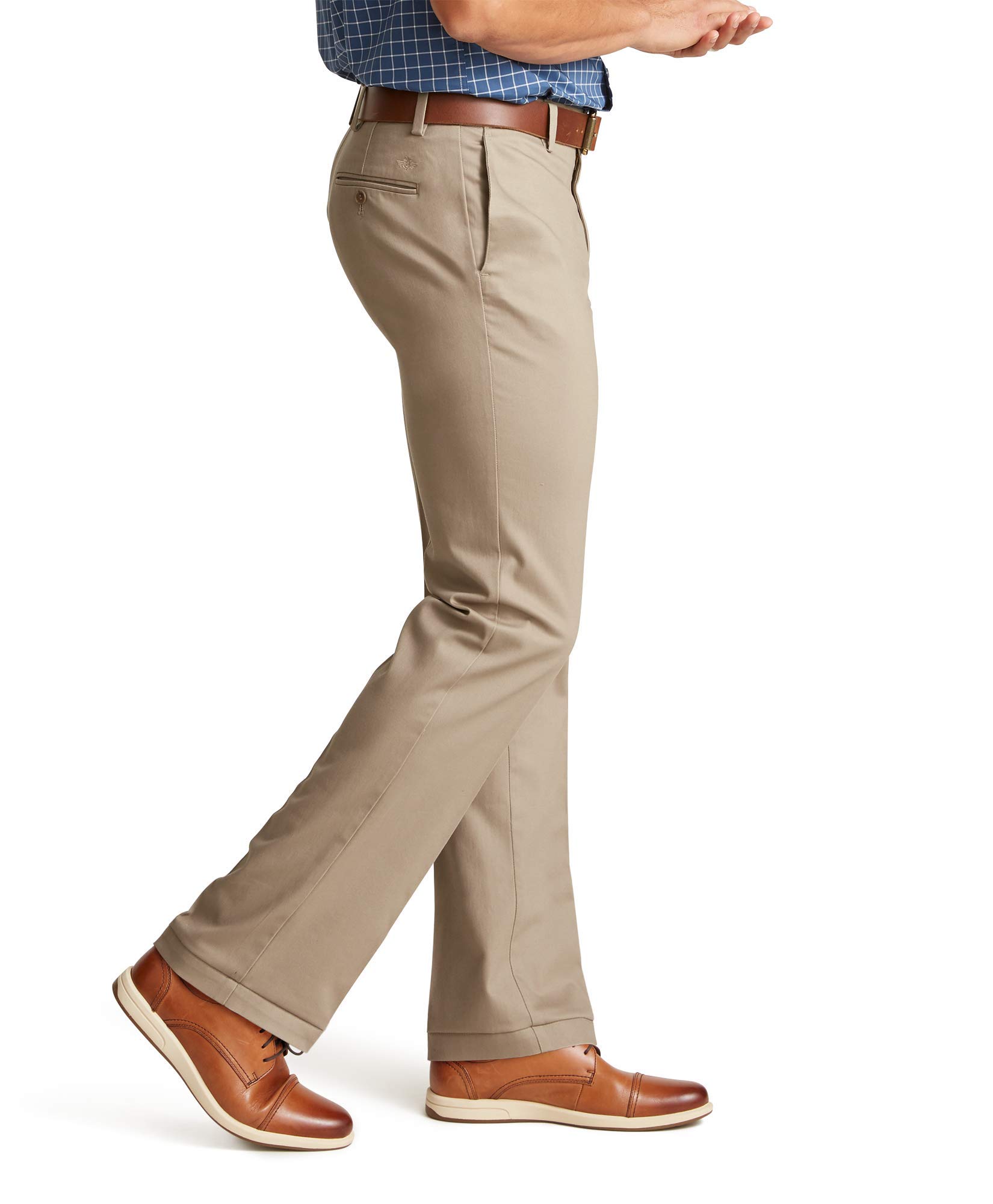 Dockers Men's Straight Fit Signature Lux Cotton Stretch Khaki Pant ...