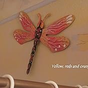 Amazon.com : Metal Dragonfly Plaques Set of 3 by Fox River CreationsTM ...