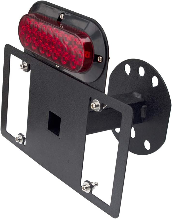 BESKE Jeep Wrangler Spare Tire Plate Mount with LED Driving Lights and ...
