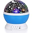 Luckkid Baby Night Light Moon Star Projector 360 Degree Rotation - 4 ...