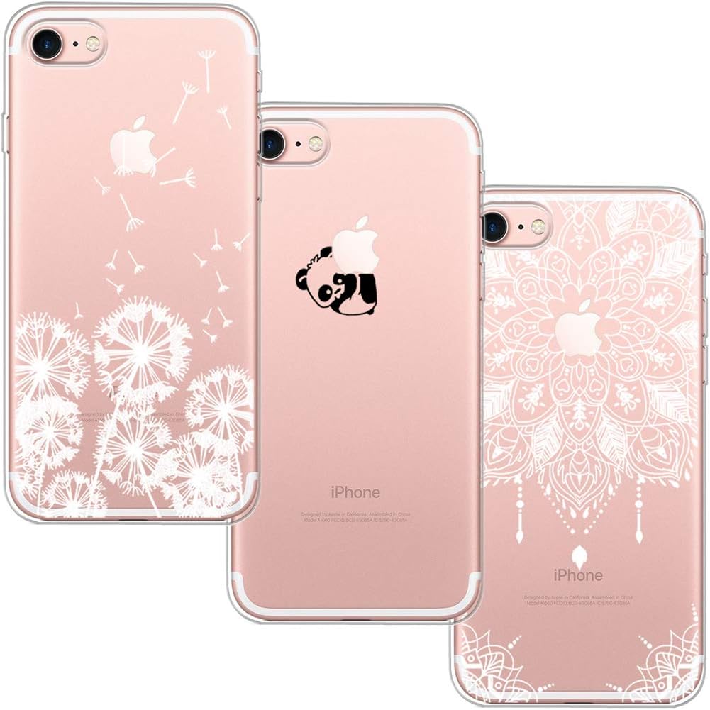 [3-Pièces] Coque iPhone 7, Coque iPhone 8, blossom01 Ultra Mince Cute ...