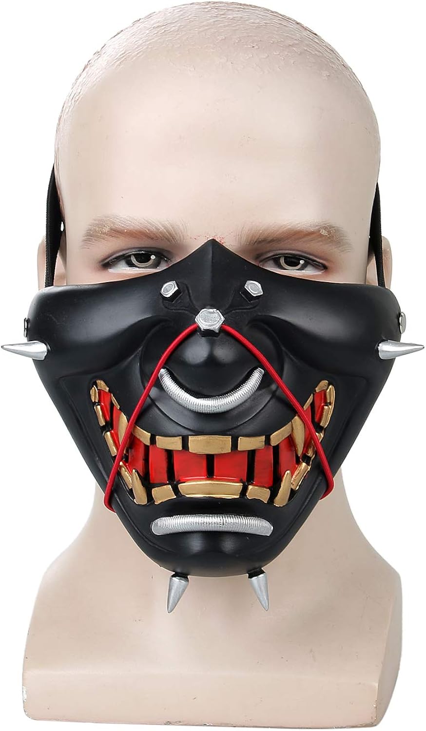 Ghost of Tsushima Mask Jin Sakai Half Face Mask Cosplay Helmet ...