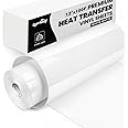 Amazon.com: Lzerking Heat Transfer Vinyl White Htv Matte-12"x100ft Iron ...