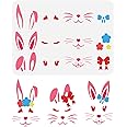 Amazon.com : FINGERINSPIRE Easter Bunny Face Stencil 11.7x8.3inch ...